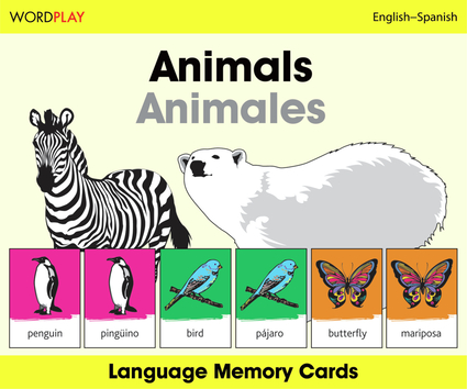 WordPlay Language Memory Cards–Animals (English–Spanish) | Independent ...