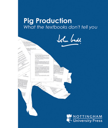 Pig Production | Independent Publishers Group