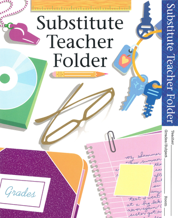 Substitute Teacher Folder 24 pack | Garlic Press